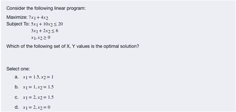 solved consider the following linear program maximize 7x1