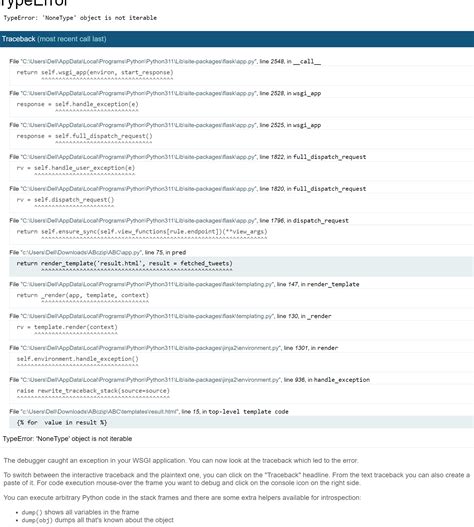 python getting an error intypeerror nonetype object is not iterable stack overflow