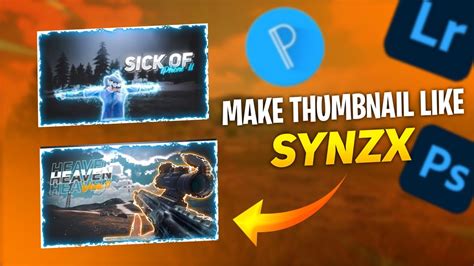 How To Make Thumbnail Like SynzX BGMI Thumbnail Tutorial YouTube
