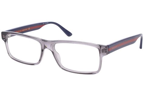 Gucci Web Gg0752o 003 Eyeglasses Mens Greyblue Full Rim Optical Frame 56mm