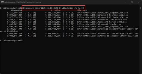 DiskUsage Check Disk Space In Windows 11 Using Command Line