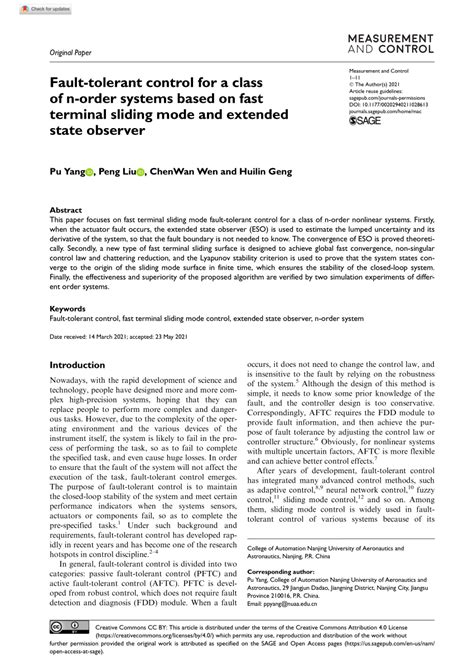 pdf fault tolerant control for a class of n order systems based on fast terminal sliding mode