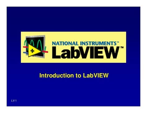 introduction to labview