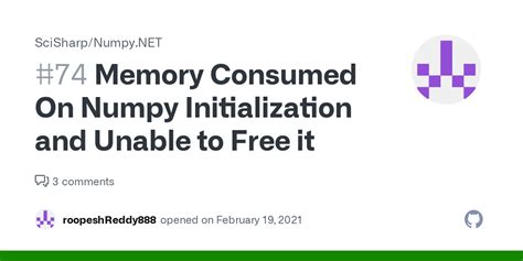 memory consumed on numpy initialization and unable to free it · issue 74 · scisharp numpy