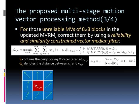 ppt a novel multi stage motion vector processing method for motion compensated frame