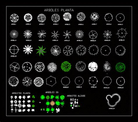Shrubs Plants 2D DWG Block For AutoCAD Designs CAD