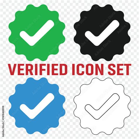 Checkmark Sign Verified Symbol Approval Done Element Collection
