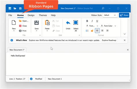 Ribbon Page WinForms Controls DevExpress Documentation