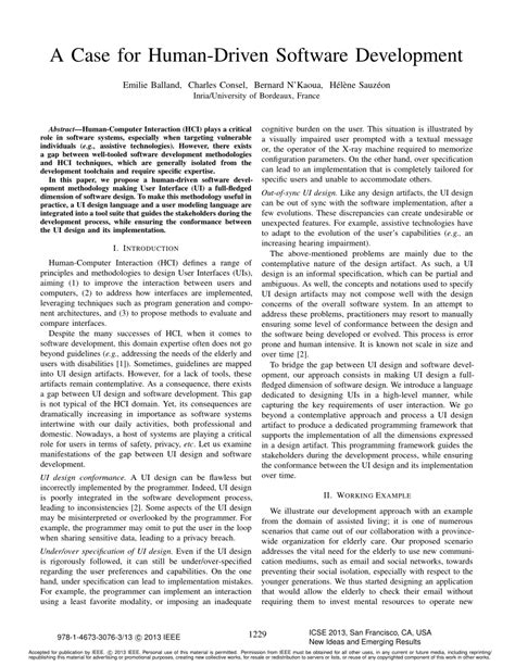 pdf a case for human driven software development