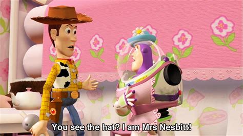 In The Later Half Of Toy Story 1995 Buzz Lightyear Is Called Mrs Nesbitt Which Is Pronounced