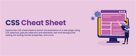 css cheat sheet types syntax concepts and more