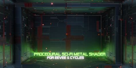 Procedural Sci Fi Metal Shader For Eevee Cycles Blender Market