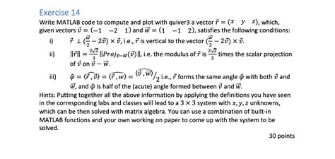 solved exercise 14 write matlab code to compute and plot