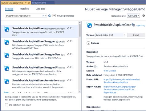 coderjony adding swagger to asp core 3 1 web api