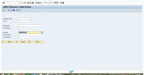step by step tutorial on creating domain in sap abap