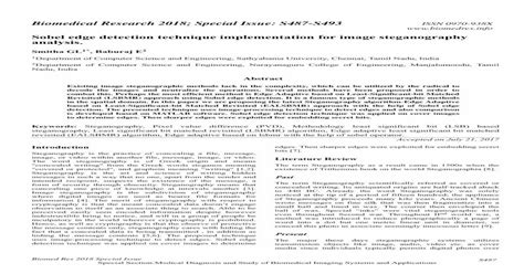 pdf sobel edge detection technique implementation for image · pdf filesobel edge detection