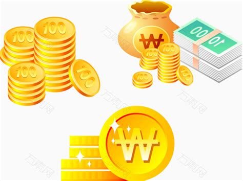 金币钱币矢量素材金钱png元素素材图片下载 万素网