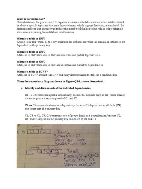 normalization assignment pdf information science scientific modeling