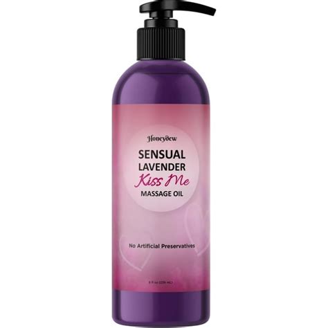 Aromatherapy Sensual Massage Oil For Couples Honeydew Kiss Me Lavender Massage Oil For