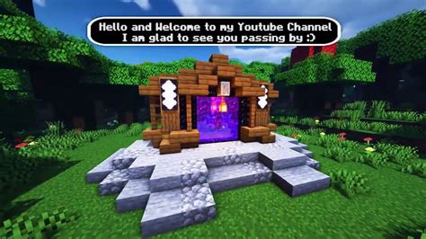 Minecraft Nether Portal Design How To Build A Cool Nether Portal Tutorial 2 Youtube
