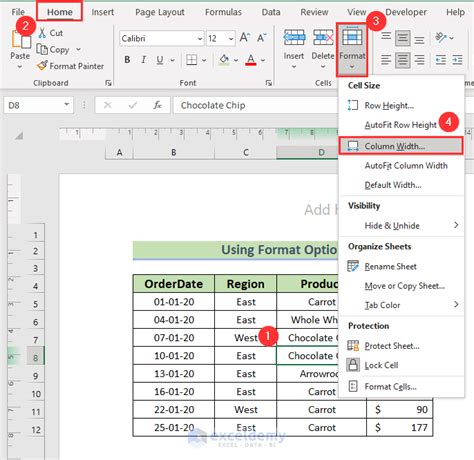 How To Set Excel Column Width To Cm Unit With Easy Steps