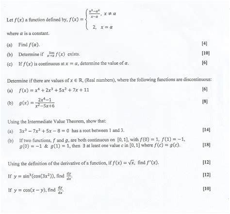 solved let f x a function defined by f x {x 2 a 2 x