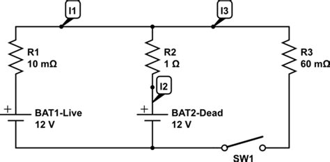 Battery In Circuit Diagram Positive Negative