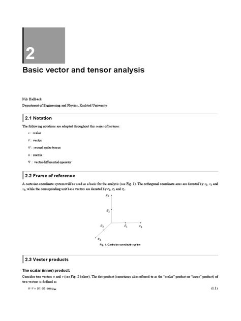 vectors and tensors pdf eigenvalues and eigenvectors euclidean vector