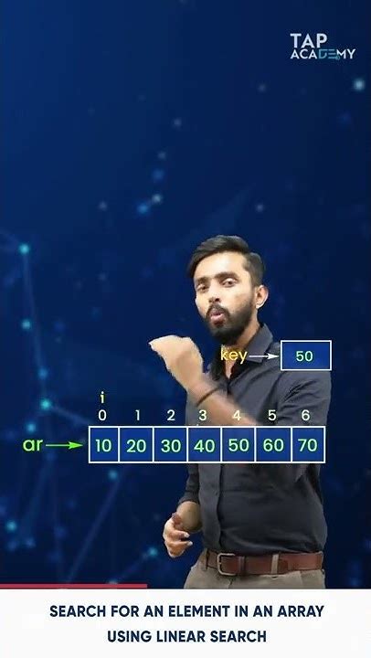 How To Search For An Element Is An Array Using Linear Search Youtube