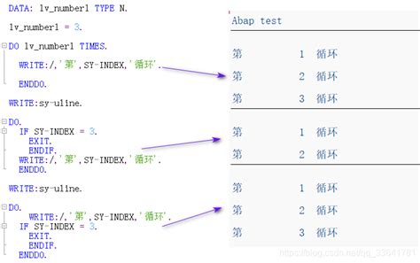 abap学习笔记 基础语法 06 流程控制（02） 循环语句 abap do循环 csdn博客