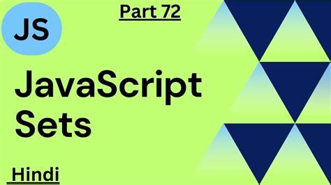 what are javascript sets arvindprogramming youtube