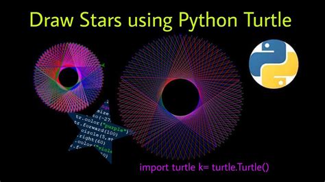 python coding python turtle tutorial drawing stars 🌟 using python youtube