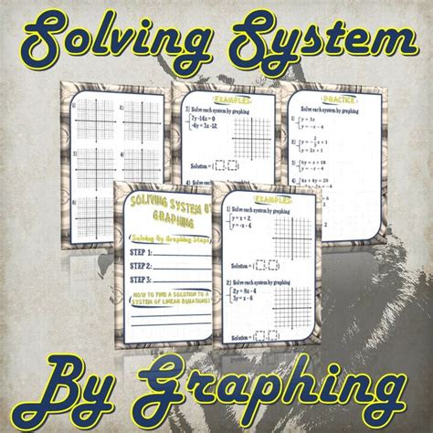 solving systems by graphing guided notes and practice guided notes graphing solving