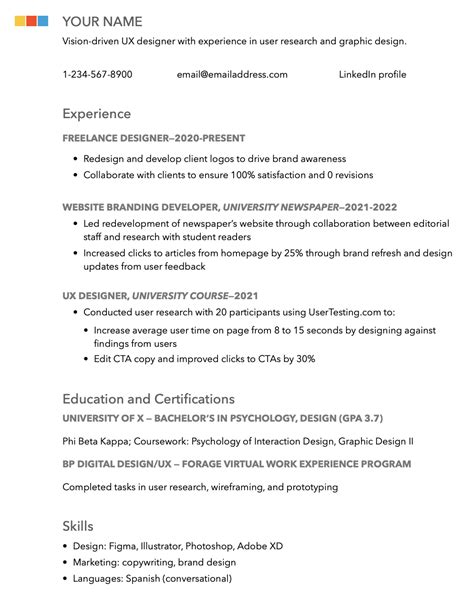 How To Write A Resume With No Work Experience Industry Connect
