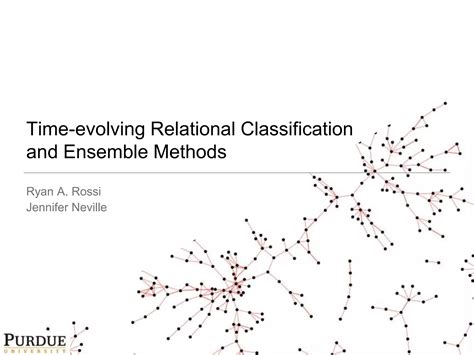 time evolving relational classification and ensemble methods ppt