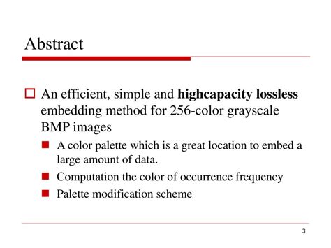 an iterative method for lossless data embedding in bmp images ppt download