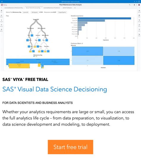 sas viya visual data science decisioning free trial the ultimate analytics experience the sas