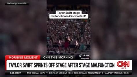 Cnn On Twitter Watch Taylor Swift Sprint Off Stage After A Malfunction At Her Eras Tour Stop