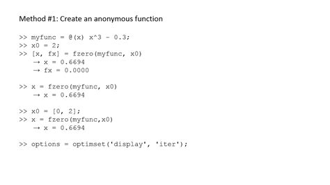 numerical modeling topic 2 6 solving one nonlinear equation using matlab s fzero function