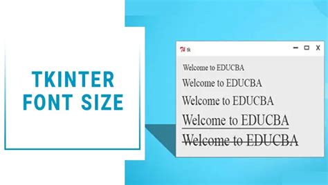 Tkinter Font Size Mastering Visual Design