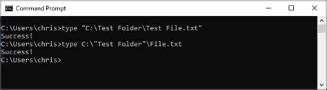 how to escape spaces in file paths on the windows command line