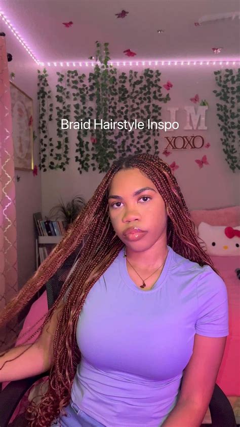 Braid Hairstyle Inspo Knotless Braids Hair Styles Braided Hairstyles Braids