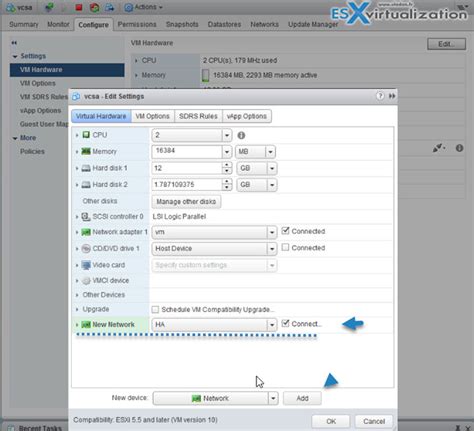 VMware VCSA 6 5 Active Passive Setup Advanced Configuration ESX