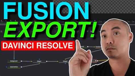 Davinci Resolve Export And Import Fusion Composition Davinci Resolve