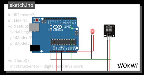 Ir Sensor Wokwi Esp32 Stm32 Arduino Simulator