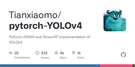 GitHub Tianxiaomo Pytorch YOLOv4 PyTorch ONNX And TensorRT