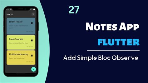 Flutter Build Notes App With Hive Add Simple Bloc Observer YouTube