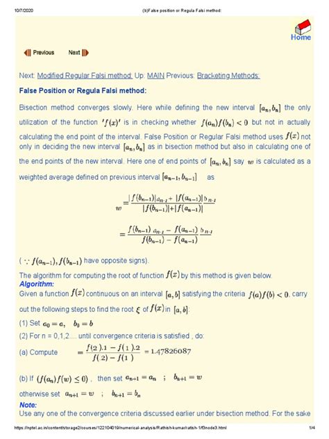 regula falsi or false position method a root finding technique using secant lines pdf