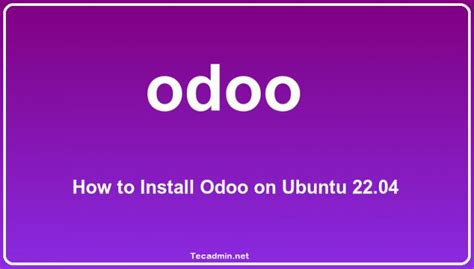 How To Install Odoo 16 On Ubuntu 22 04 Jammy