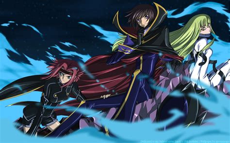 Code Geass Hd Wallpaper Lelouch Kallen And Cc Unite